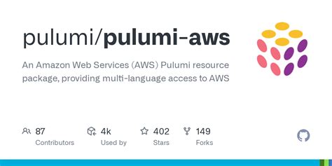 Github Pulumipulumi Aws An Amazon Web Services Aws Pulumi Resource Package Providing