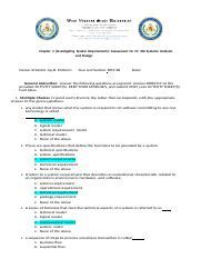 CHAPTER Assessment For CC Docx Chapter Investigating System