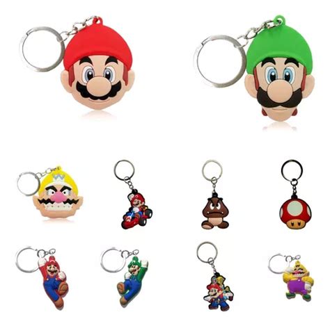 10 Llaveros Mario Bros