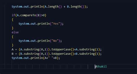 Shakil Ahmad On Linkedin Java Strings Code