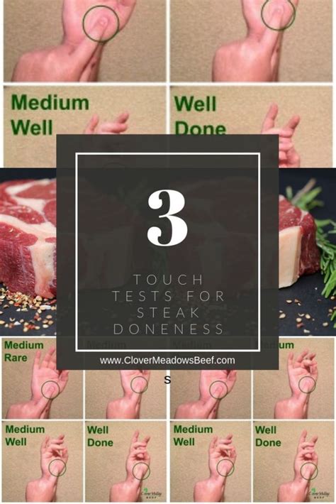 3 Touch Tests For Steak Doneness Video Clover Meadows Beef