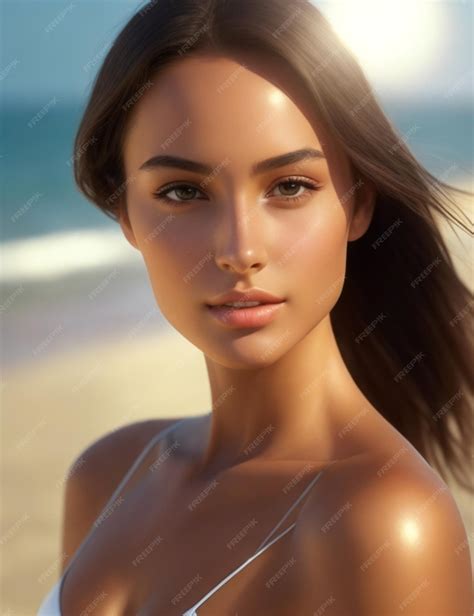 Premium Photo Beautiful Young Sexy Woman In Bikini On The Beach