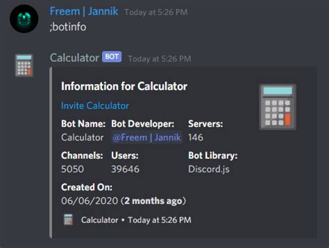 add calculator discord bot the 1 discord bot and discord app list