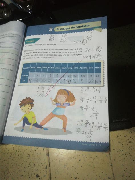 Libro De Matematicas Sexto Grado Contestado Pagina 12