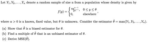 Let Y 1 Y 2 Y N Denote A Random Sample Of Size Chegg Com