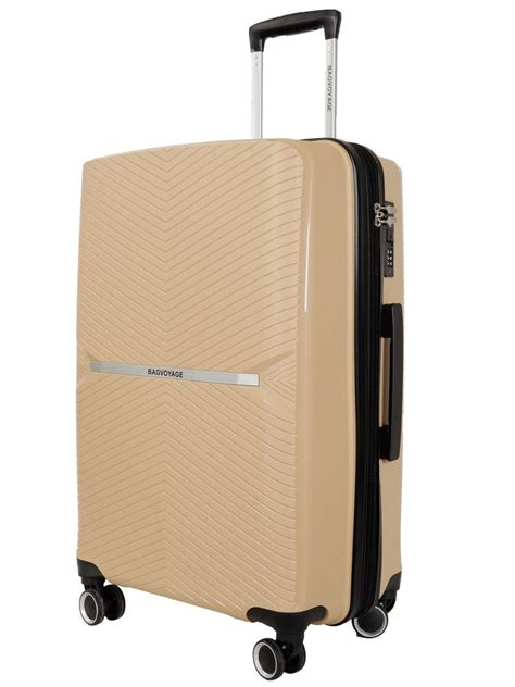 Чемодан Bag Voyage из ударопрочного полипропилена, размер M, 66 см, 67 ...