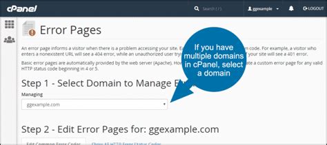 How To Create Custom Error Pages In CPanel GreenGeeks