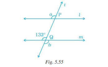 In Fig L M And A Line T Intersects These Lines At P And Q Respectively Find The Sum