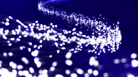 Blue Color Particles Moving In Zig Zag Way Background Stock Footage Video Of Modern Graphic