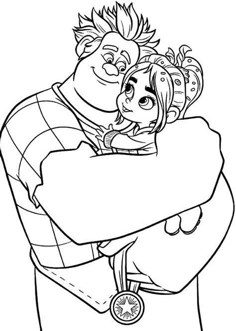 Wreck It Ralph Coloring Pages Sketch Coloring Page