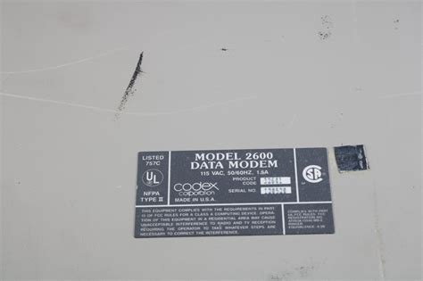 Motorola Codex 2640 Data Modem Bad Fan Ntc Tech