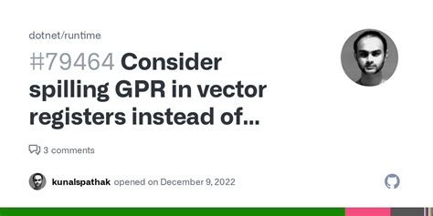 Consider Spilling GPR In Vector Registers Instead Of Memory Issue