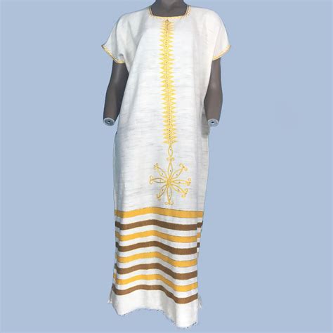 Ethiopian Eritrean Traditional Dress Handmade 100 Cotton Embroidered