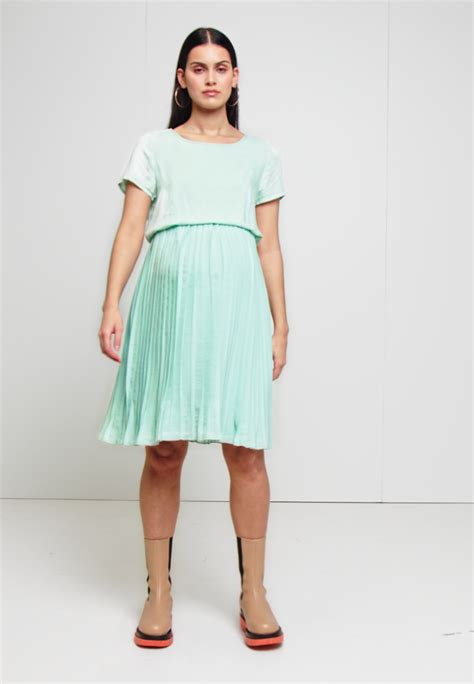 Esprit Maternity Dress Mix Nursing Short Sleeve Freizeitkleid Pale