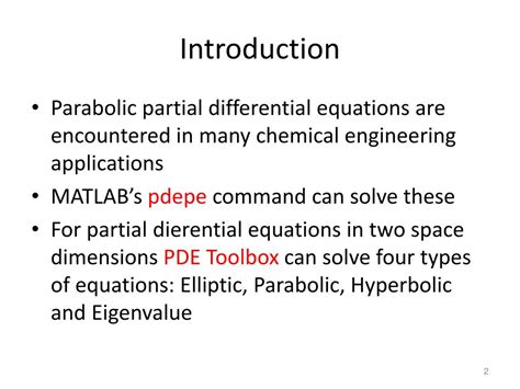 Ppt Chee 412 Partial Differential Equations In Matlab Powerpoint