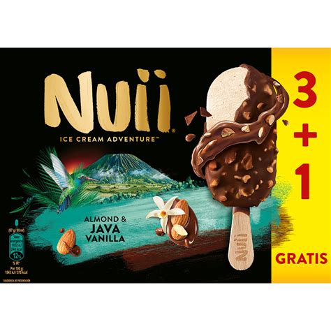 Helado De Vainilla De Java Y Almendras 3 1 Unidades 360 Ml · Nuii