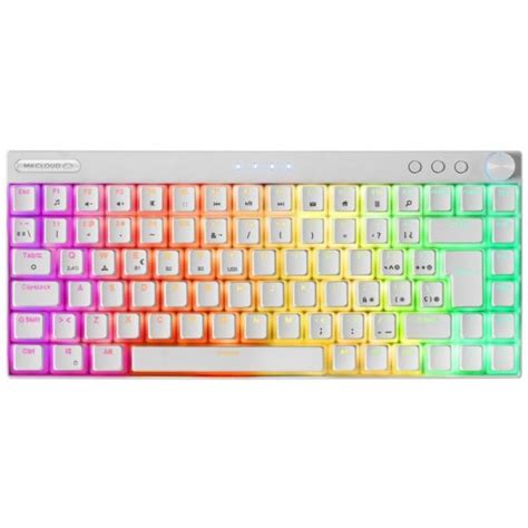 Mars Gaming Mkcloud Mechanical Keyboard Gaming RGB White Switch Blue PCPROMAROC
