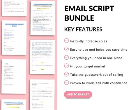Scripted Email Templates Email Marketing Sequence Promo Etsy