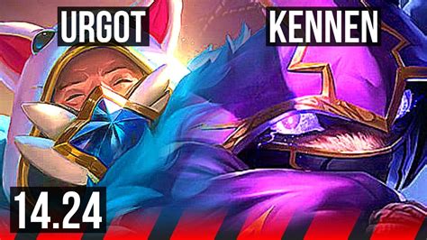 URGOT Vs KENNEN TOP NA Master 14 24 YouTube