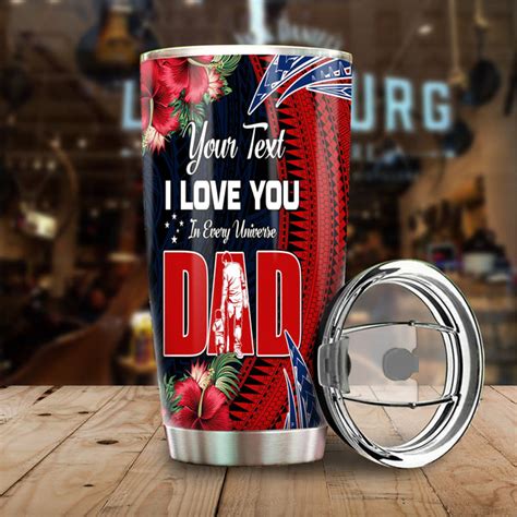 Custom Personalised Samoa Fathers Day Tumbler Polynesian Best Dad