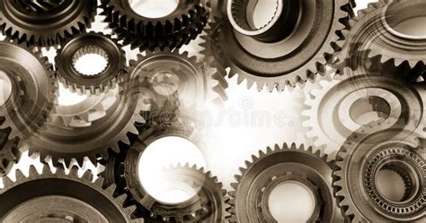 Metal Cogs Binding Stock Image Image Of Metaphor Engineering 302369345