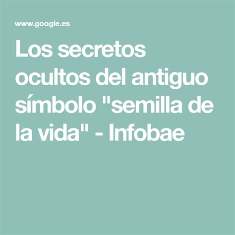 Los Secretos Ocultos Del Antiguo Símbolo Semilla De La Vida En 2024