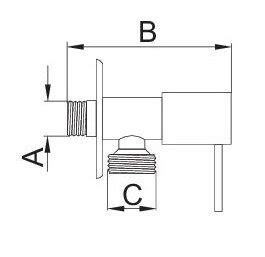 ZAWÓR KĄTOWY Z GŁOWICĄ CERAMICZNĄ 1 2 X 1 2 Invena ZW 43 015