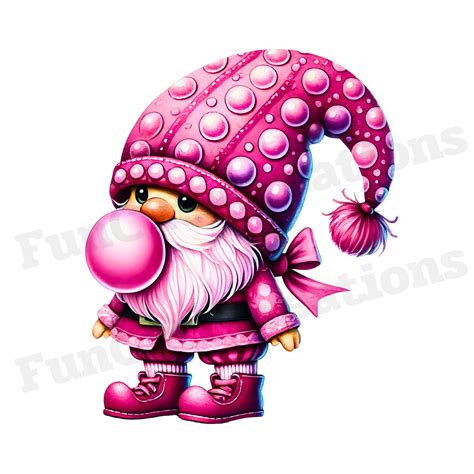 Pink Bubble Gum Gnome Clipart Pink Gnome Clipart Bubble Gum Gnome Png