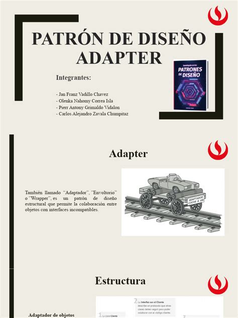patrón de diseño adapter pdf patrón de diseño de software