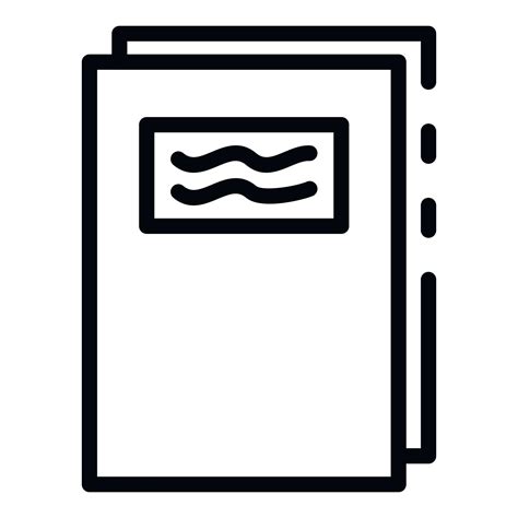 Notebook Icon Outline Style 15306317 Vector Art At Vecteezy