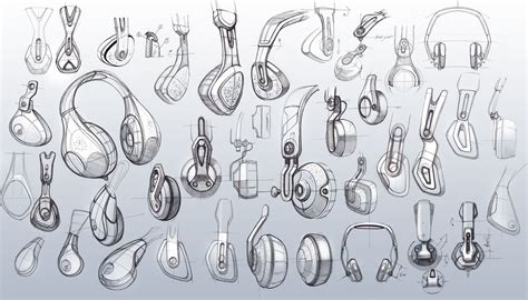 Headphone Sketch Headphones Drawing Structural Drawing Object