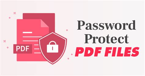 How To Password Protect PDF Files Methods