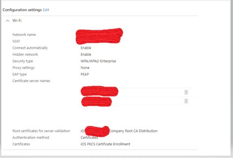 Ios Ipados Wifi Configuration Profile R Intune