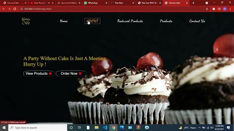 Cake Website Home Page Using Html And Css Web Designing Youtube