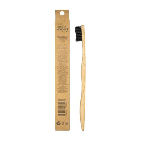 Щетка зубная средняя жесткость бамбуковый уголь Eco Bamboo Smile Expert ...