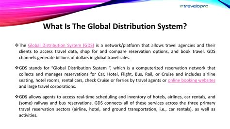 Global Distribution System Gds Portalpptx