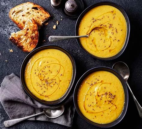 Spicy Roasted Parsnip Soup Recipe Parsnip Soup Spicy Roasted Parsnips