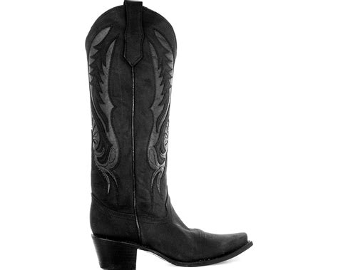 Circle G® Womens Inlay And Embroidered Tall Snip Toe Western Boot