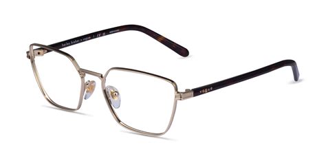 Vogue Eyewear Vo4244 Rectangle Pale Gold Frame Glasses For Women