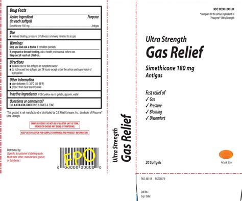 Product Images Gas Relief Photos Packaging Labels And Appearance