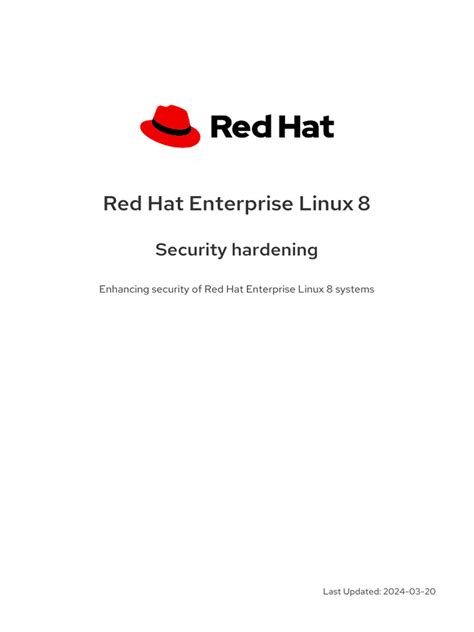 Red Hat Enterprise Linux 8 Security Hardening En Us Pdf Bios Booting