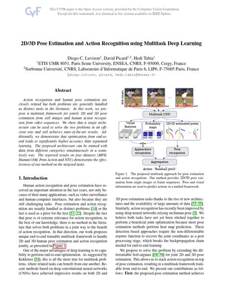 Luvizon 2d3d Pose Estimation Cvpr 2018 Paper Pdf Artificial Neural Network Applied Mathematics