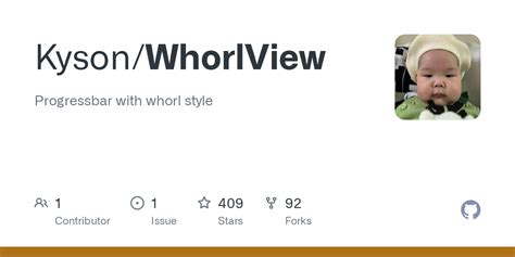 github kyson whorlview progressbar with whorl style