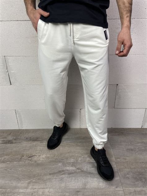 Мужские белые спортивные штаны Б 235 купить в интернет магазине Fashion