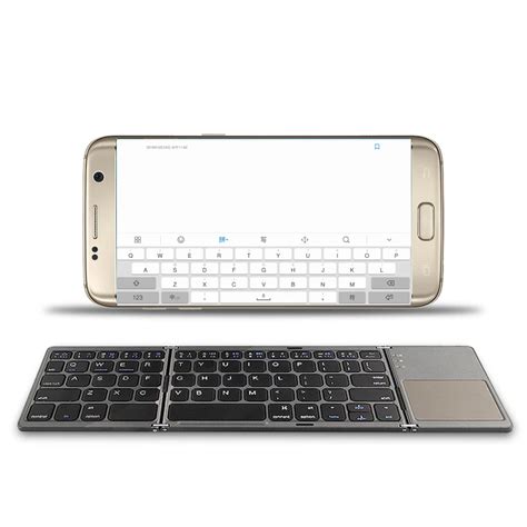 Дважды Складная Беспроводная bluetooth-клавиатура для Samsung Galaxy ...