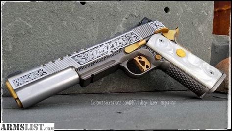 Armslist For Sale 1911 Colt Custom Slide Laser Engraving Services