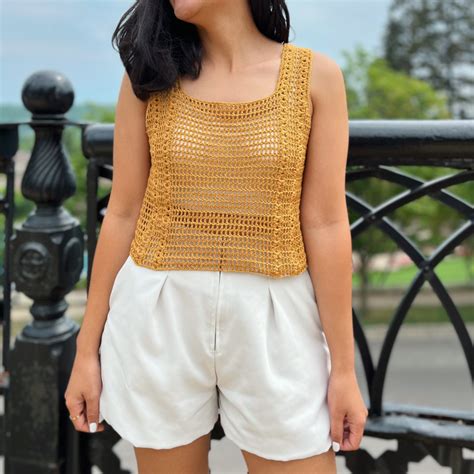 New Lacy Tank Top Crochet Pattern Knitcroaddict