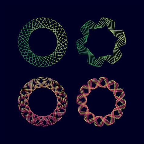 Premium Vector Elements Design Beautiful Gradient Design Element Set