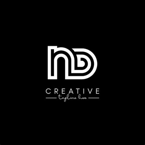 Premium Vector Creative Unique Letter Nd Dn Initial Based Stylish