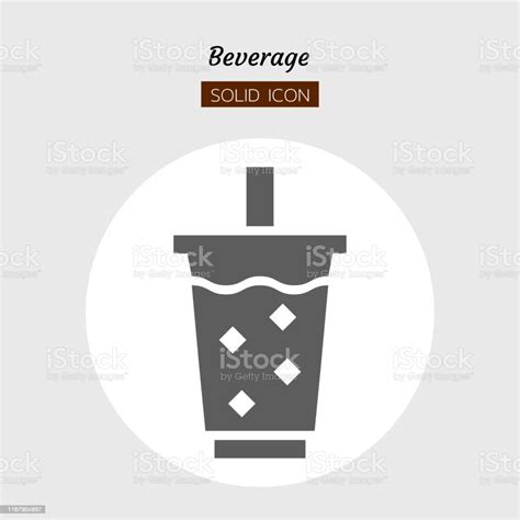 固體圖示符號 飲料飲料 咖啡廳 冰冷 塑膠杯 隔離平面剪影向量設計向量圖形及更多主題圖片 主題 咖啡因 咖啡杯 Istock